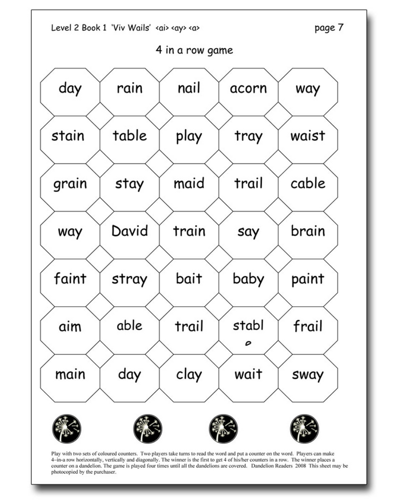 Dandelion Readers Vowel Spellings Level 2 Activities – Smart Kids Australia
