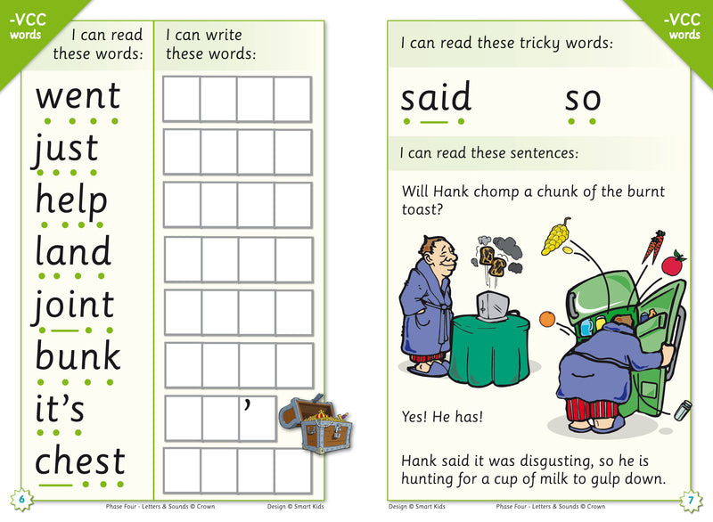 Letters and Sounds Phase 4 Activity Book – Smart Kids Australia