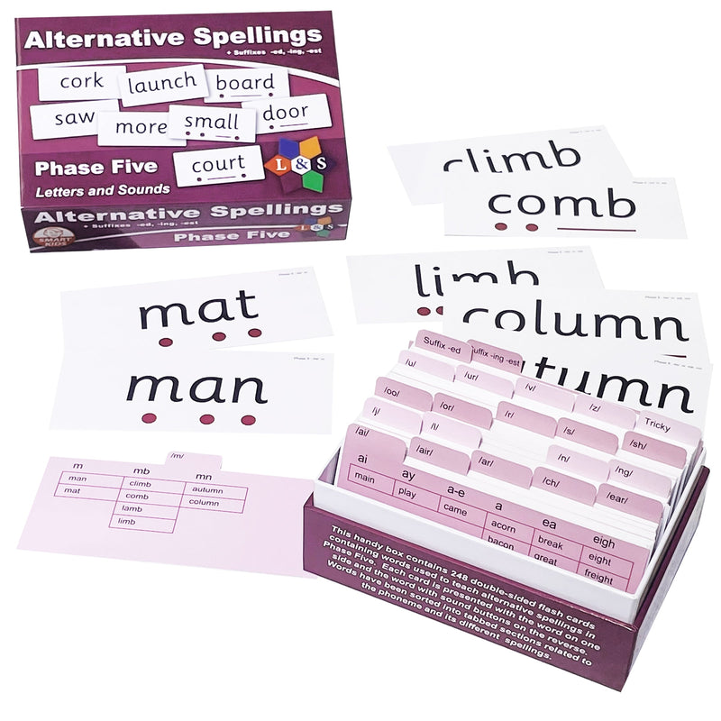 Alternative Spellings Flashcards - Phase Five – Smart Kids Australia