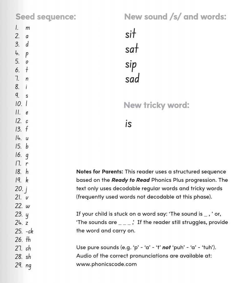 Phonics Code Book 9 /s/ – Smart Kids Australia
